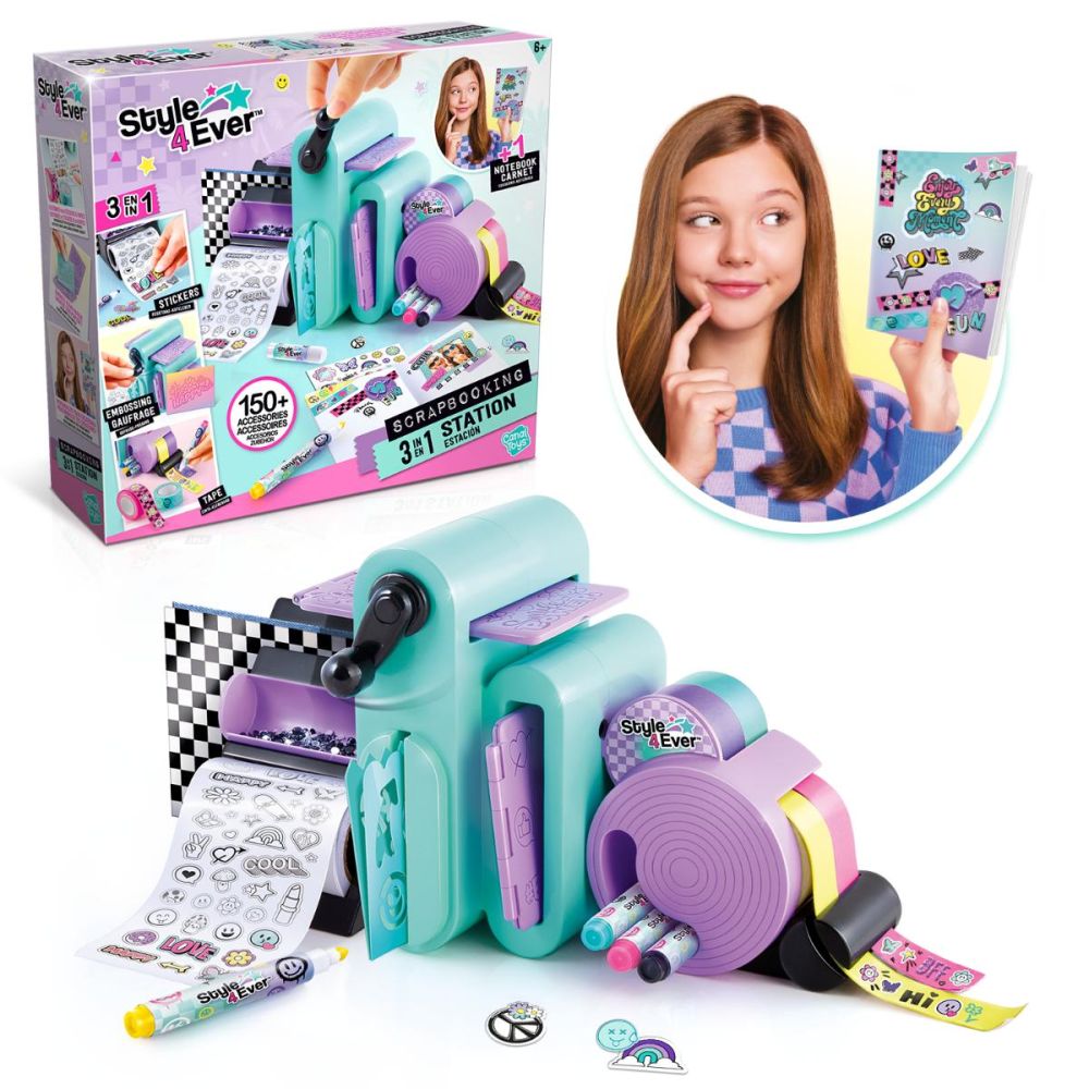 Set de creatie 3 In 1, Style 4 Ever, Scrapbooking, 150 accesorii | Noriel