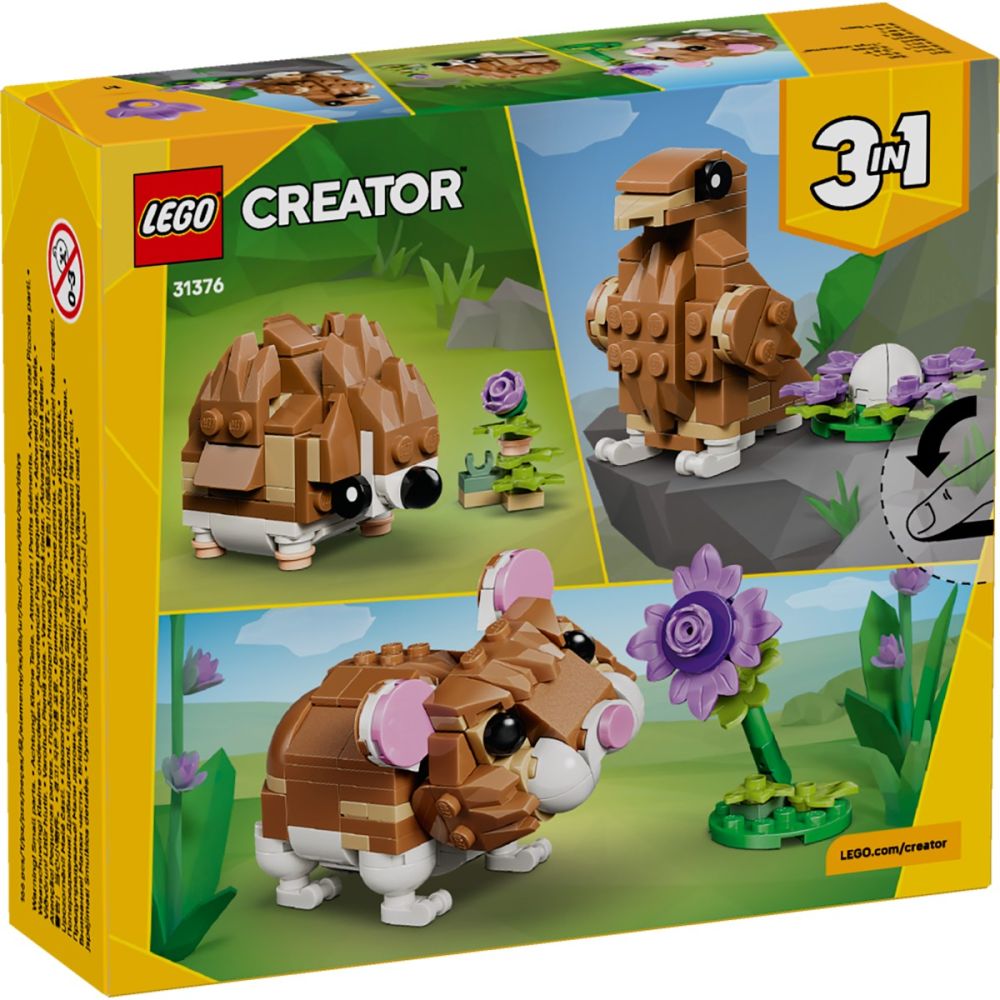 LEGO® Creator - Hamster adorabil cu o floare (31376) | Noriel