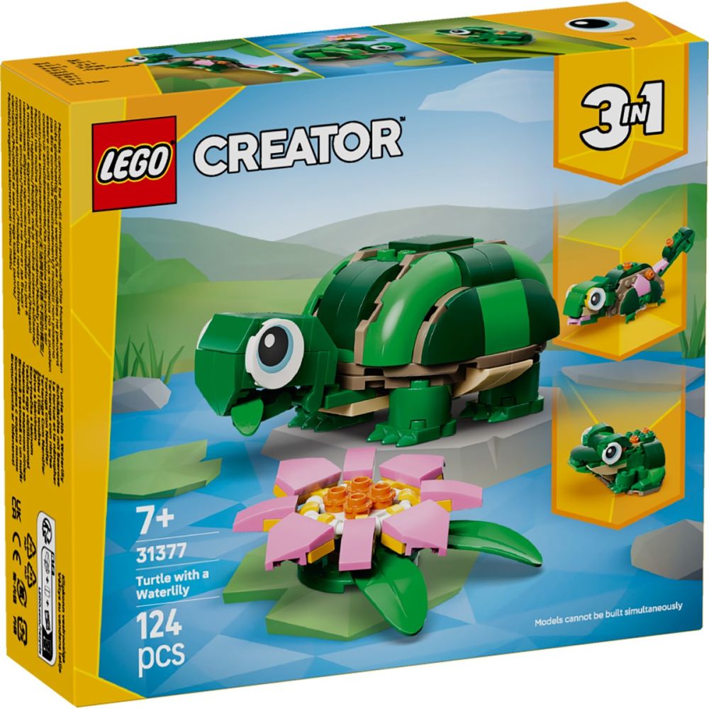 LEGO® Creator - Broasca-testoasa cu o floare de nufar (31377) | Noriel