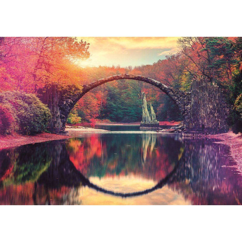 Puzzle Clementoni, Peisaj de Toamna in Reflexie, 500 piese | Noriel