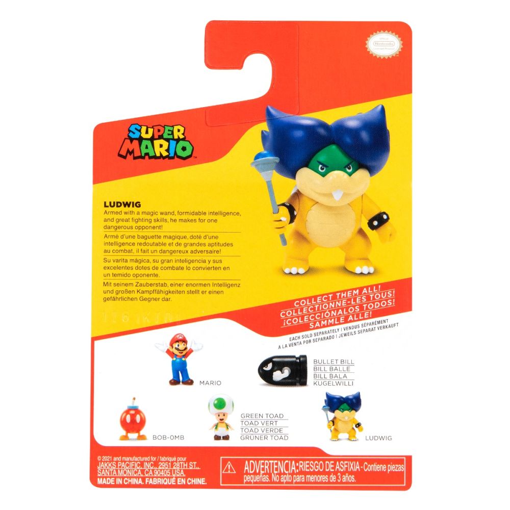 Figurina articulata, Super Mario, Ludwig, 6 cm | Noriel