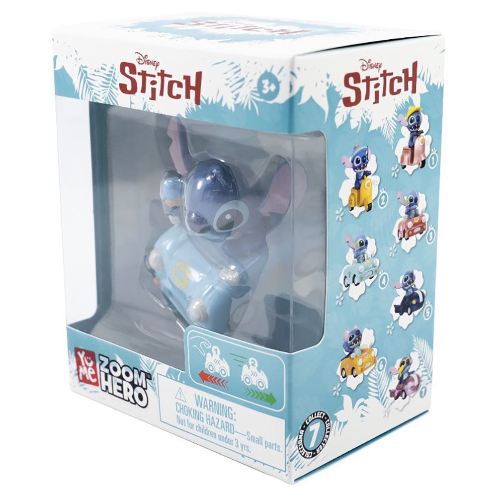 Figurina cu vehicul, Yume, Zoom Hero, Stitch | Noriel