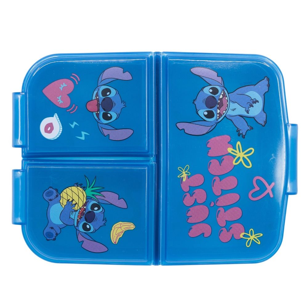 Caserola pentru pranz cu 3 compartimente, Disney Stitch | Noriel
