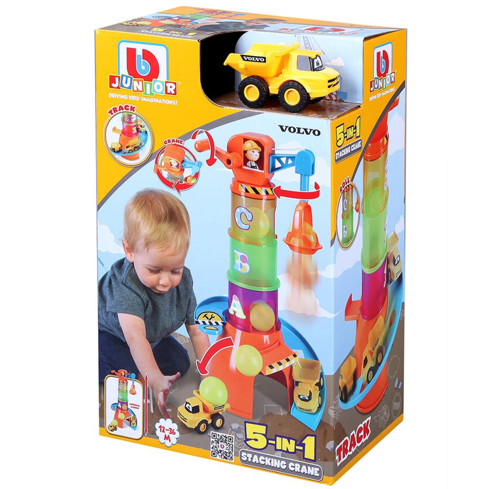 Set de joaca cu macara si basculanta, Bburago, Volvo | Noriel