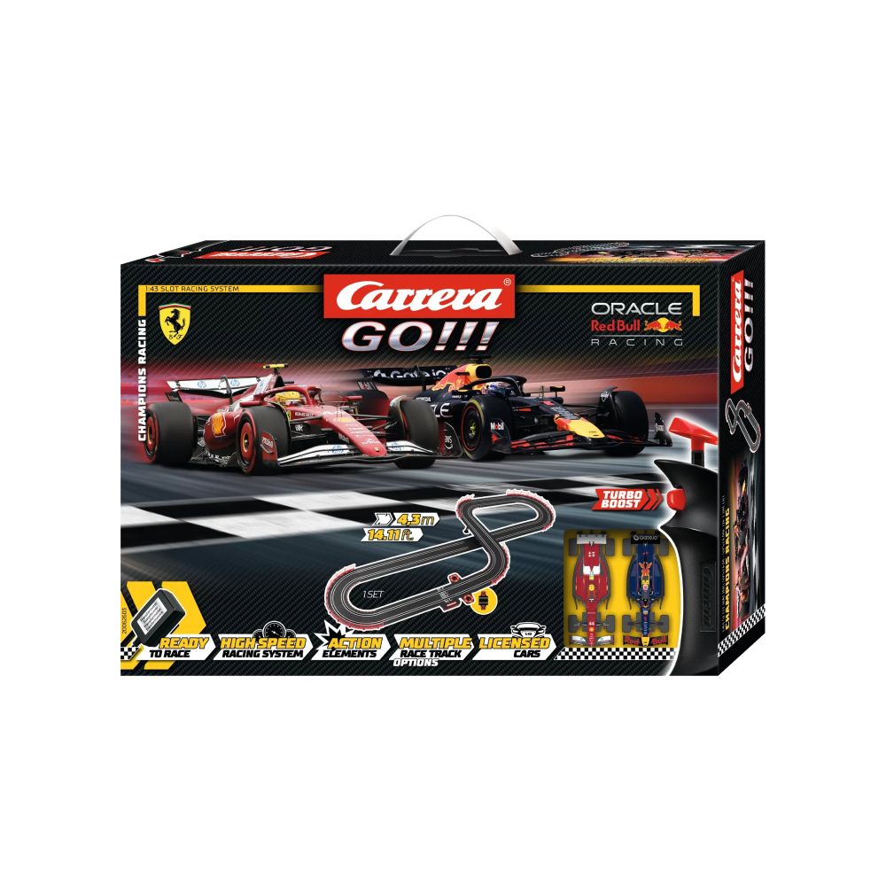 Set pista de curse cu 2 masinute, Carrera, Champions Racing | Noriel