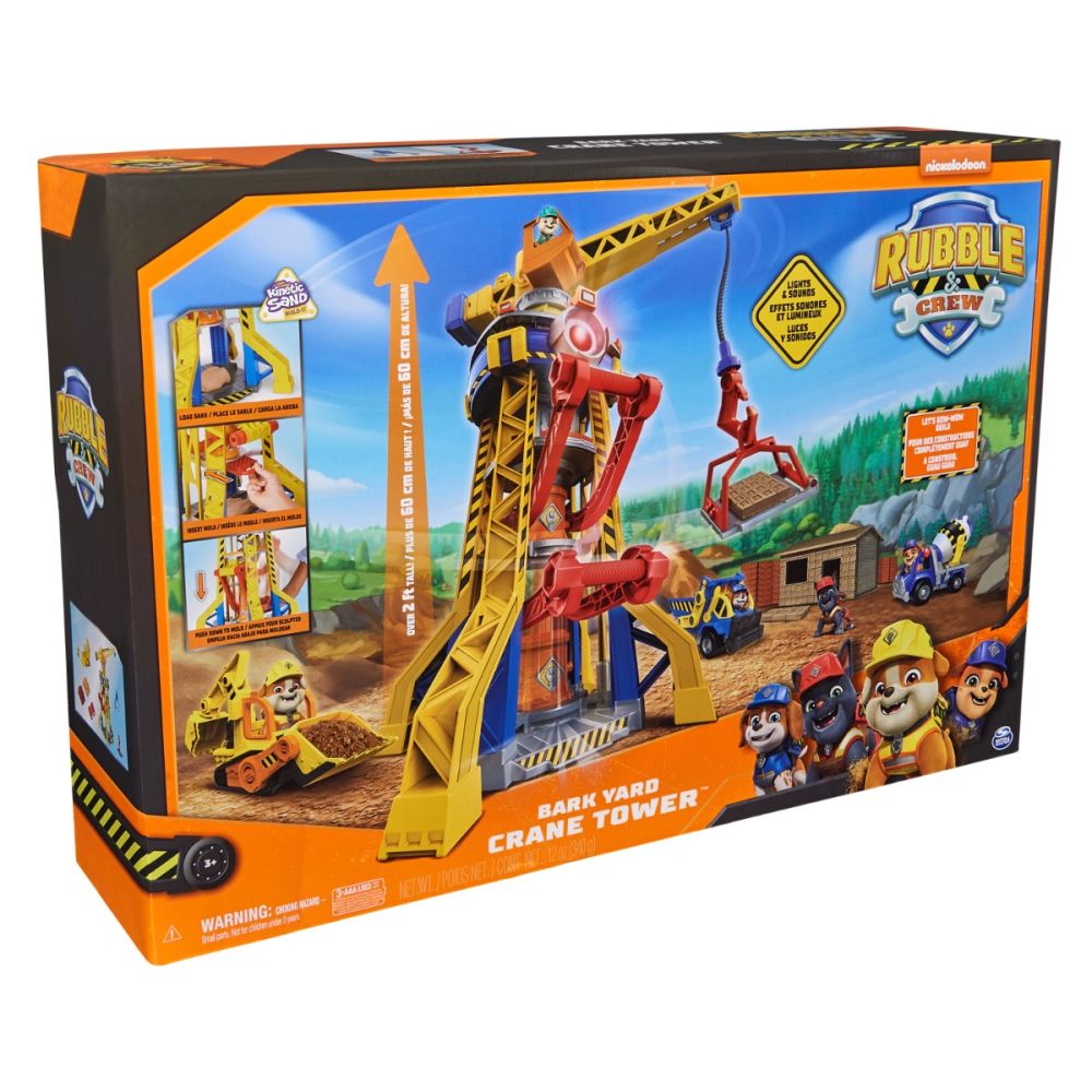 Set de joaca cu macara si figurina, Rubble&Crew, Crane Tower, 6067494 ...