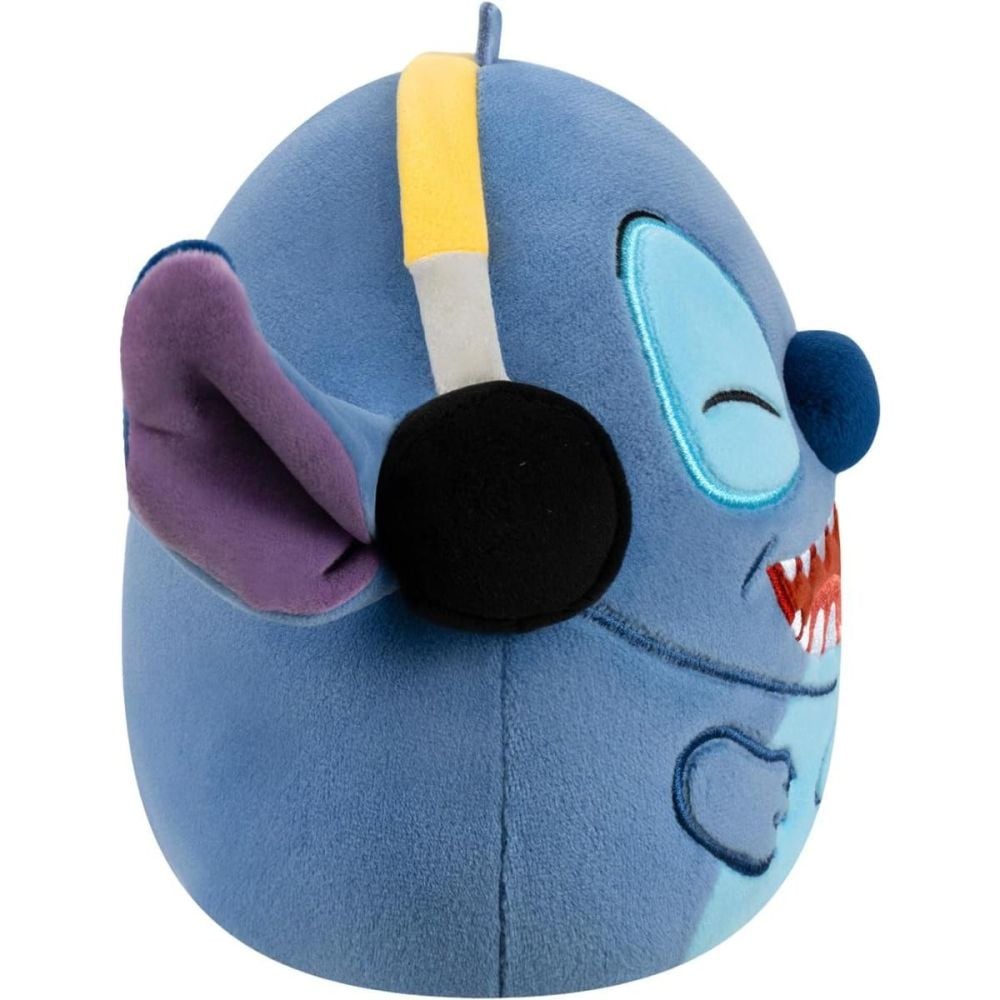 Jucarie de plus, Squishmallows, Disney Stitch cu casti, 25 cm | Noriel