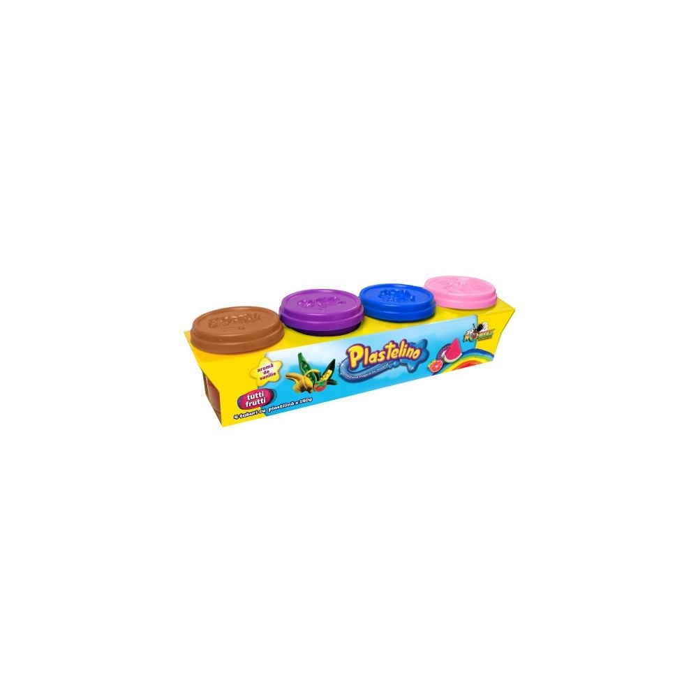 Plastelino - Pasta de modelat Tutti Frutti (4 culori) | Noriel