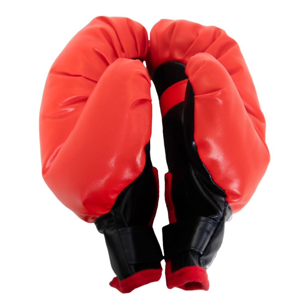 Set de box minge cu stand reglabil si manusi, Rising Sports, 80-110 cm ...