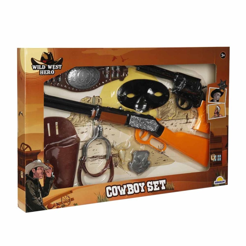 Set cowboy cu pusca si accesorii, Wild West Hero | Noriel