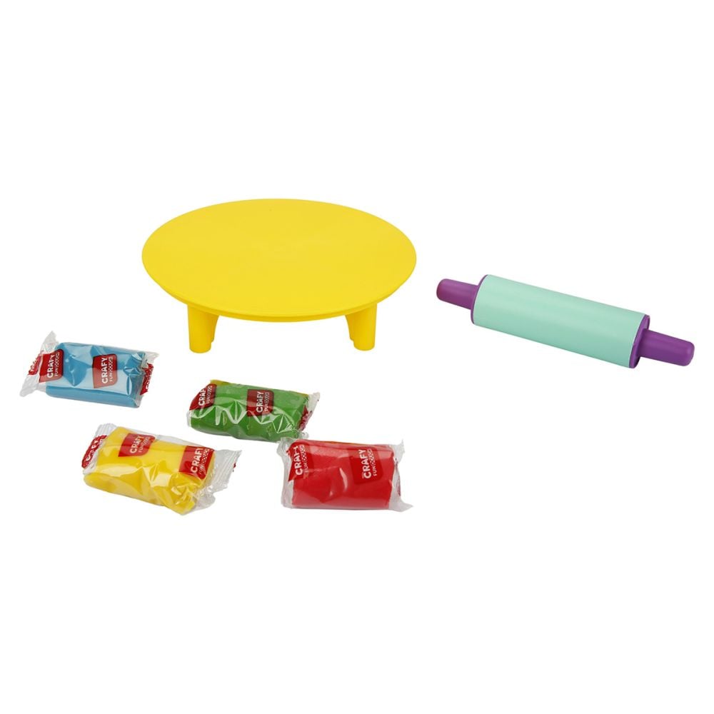 Set de modelare din plastilina, pentru patiserie, Crafy, 6 piese, 200g ...