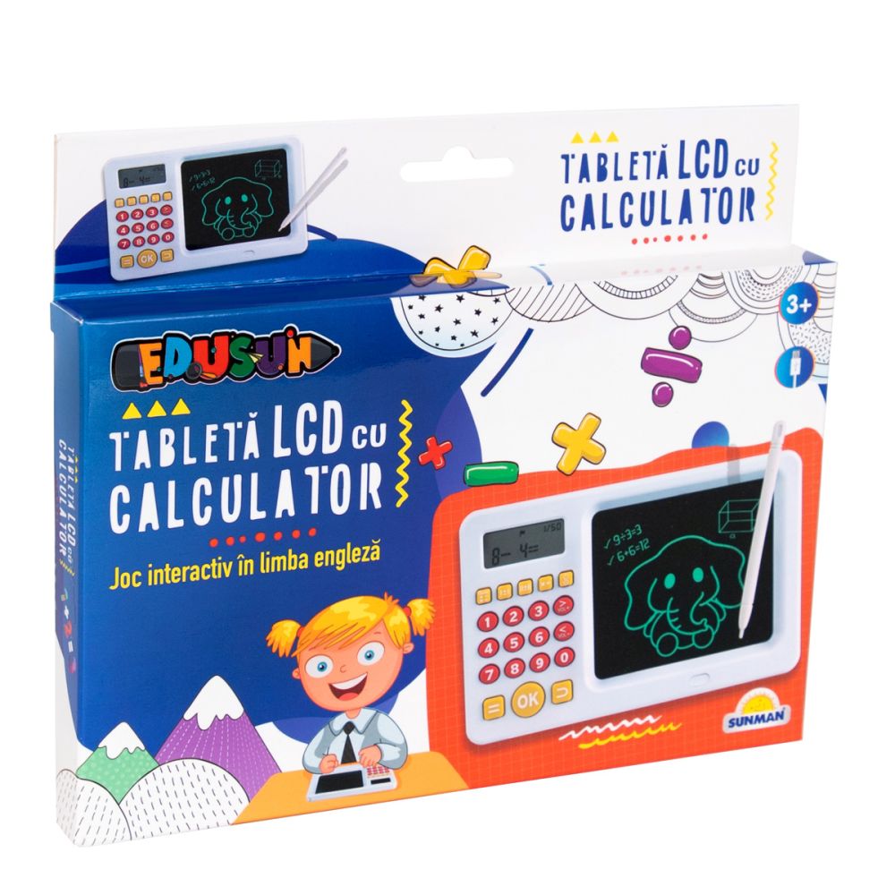 Tableta digitala LCD cu calculator, Edu Sun | Noriel