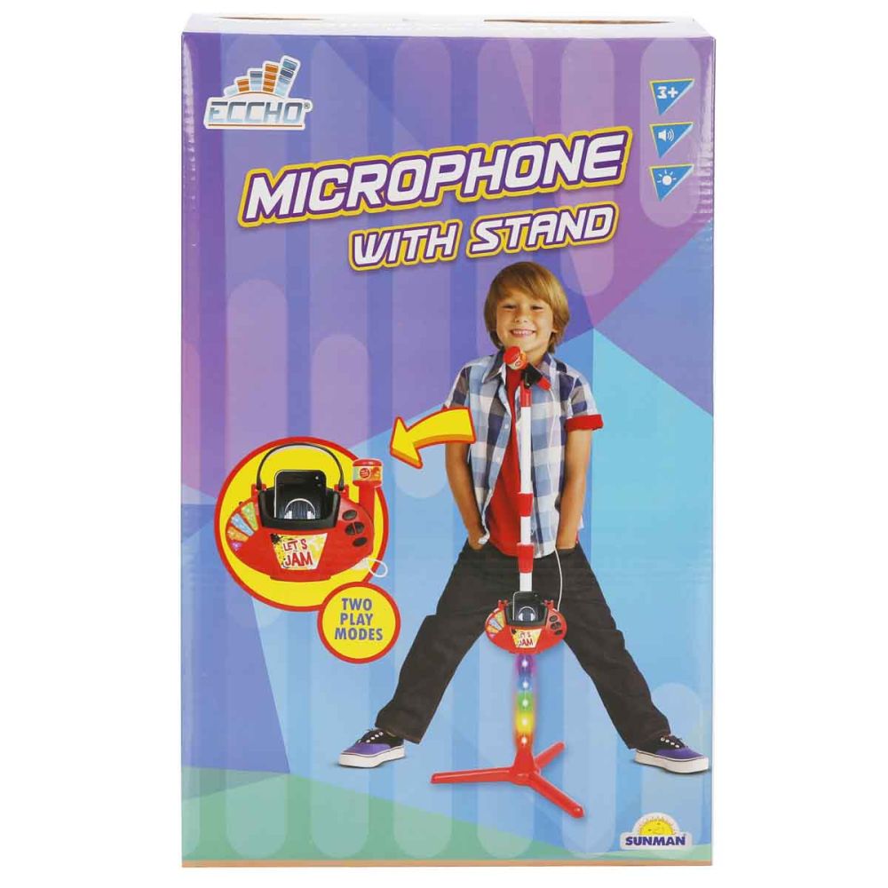Microfon cu lumini si stativ, Eccho | Noriel