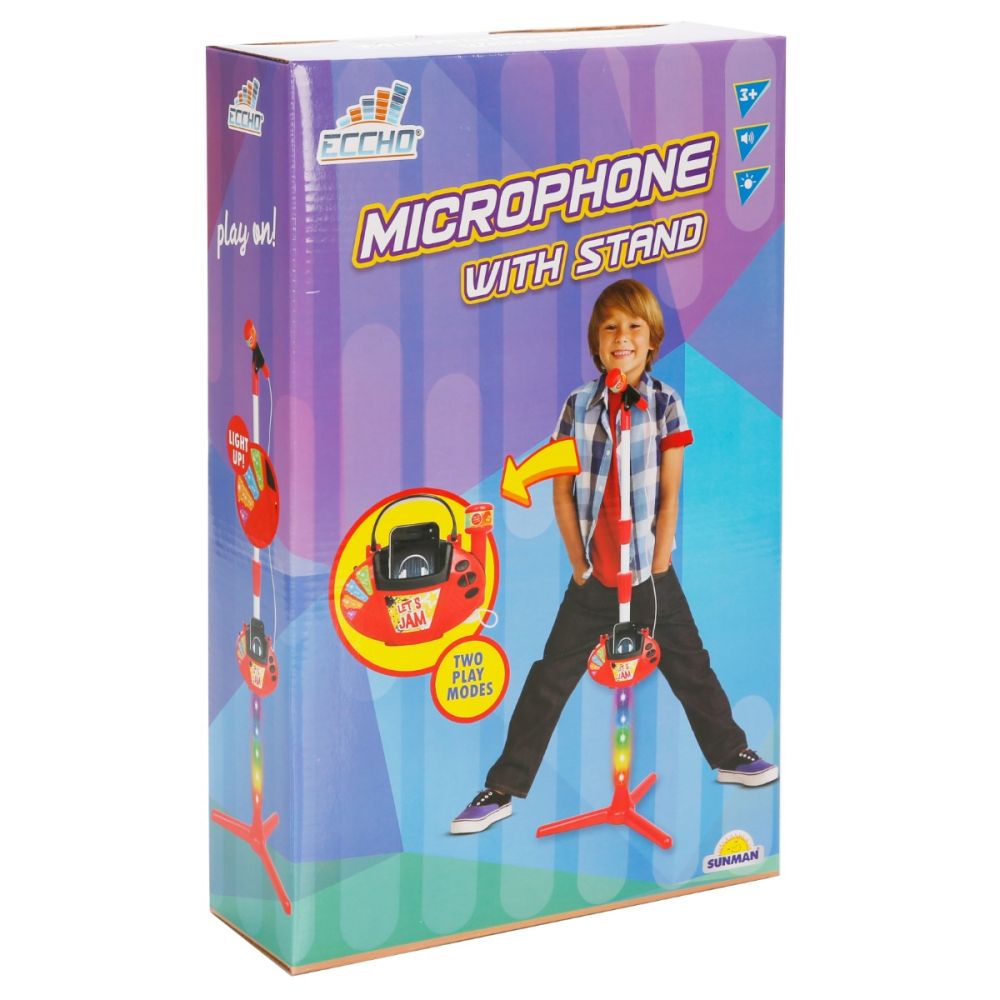 Microfon cu lumini si stativ, Eccho | Noriel