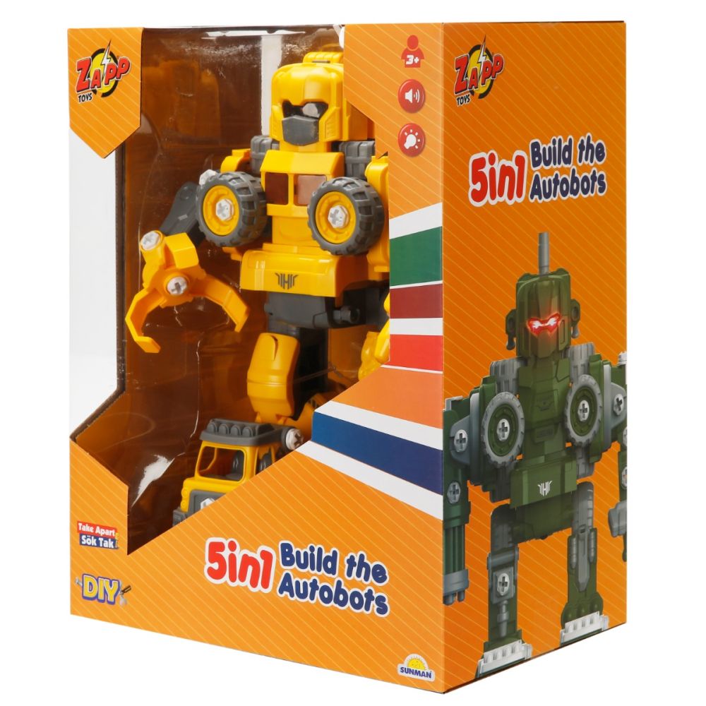 Robot transformabil 5in1, Zapp Toys, Autobots, Galben | Noriel