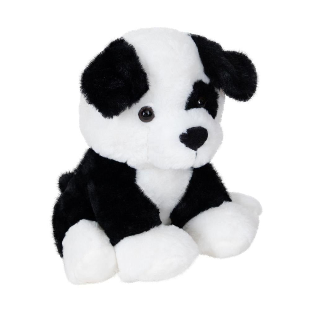 Jucarie de plus, Puffy Friends, Catelus, Alb Negru, 32 cm | Noriel