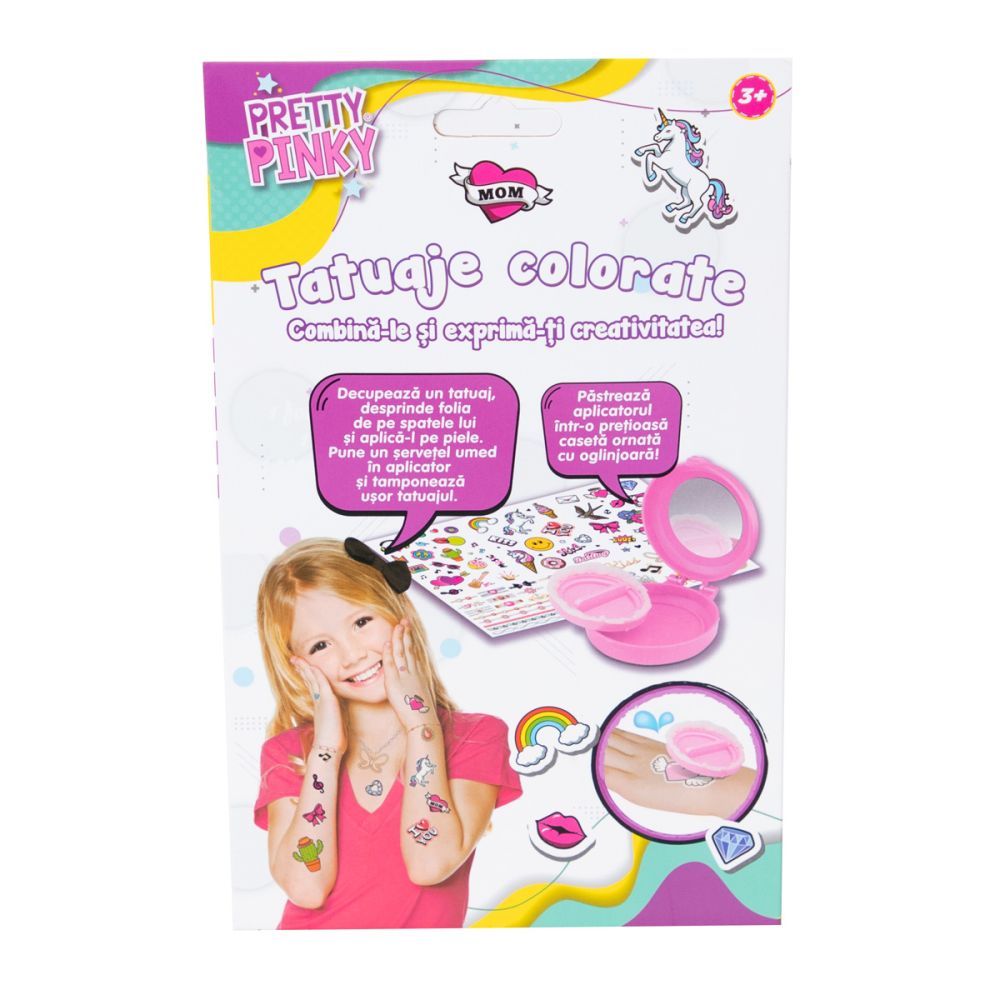 Set de creatie, Pretty Pinky, Tatuaje colorate | Noriel