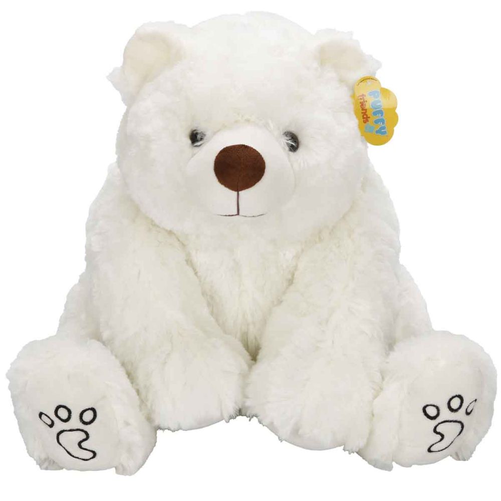 Jucarie de plus, Puffy Friends, Urs Polar, 48 cm | Noriel