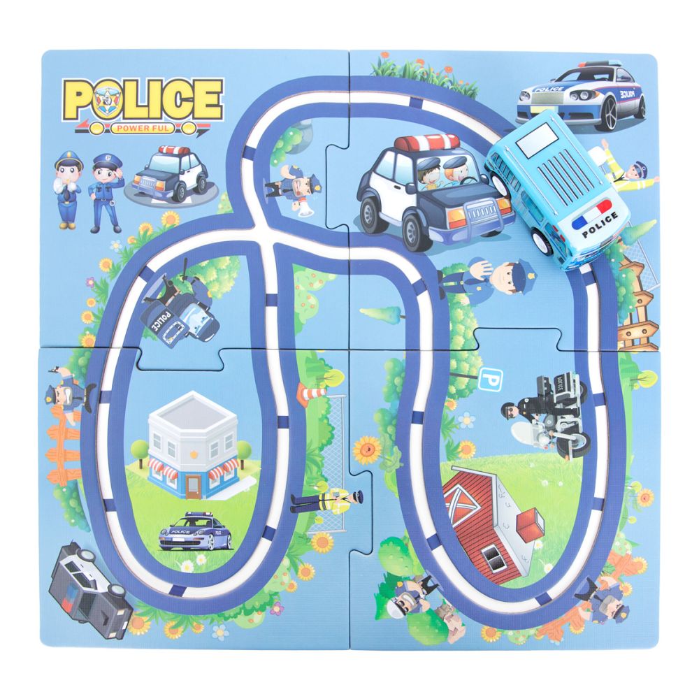 Joc si puzzle 2 In 1, Masina de politie | Noriel