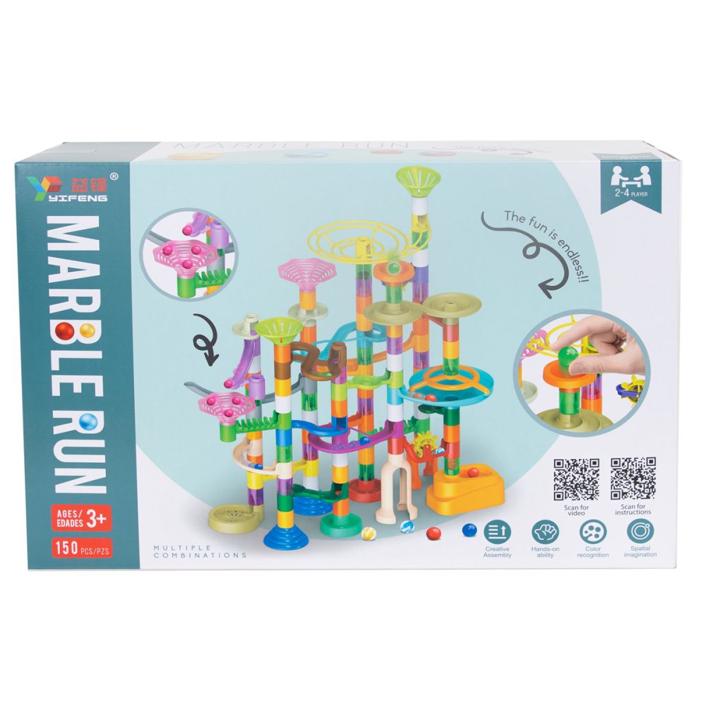 Joc de constructie, Marble Run, Cursa bilelor, 150 piese | Noriel