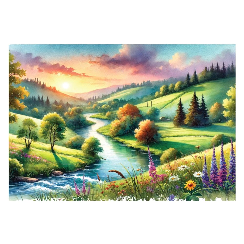 Puzzle Witty Puzzlezz, Peisaj de primavara, 250 piese | Noriel
