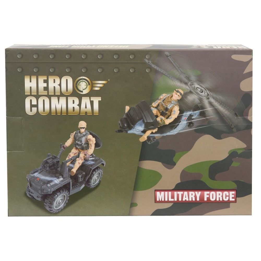 Set vehicul militar cu figurina, Hero Combat | Noriel