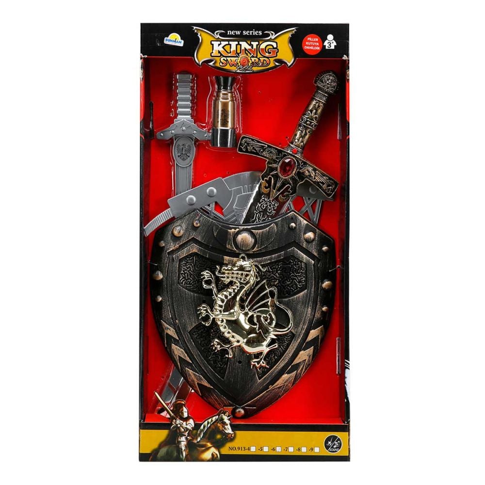 Set pentru cavaler, Paladin, Scut protectie si sabie | Noriel