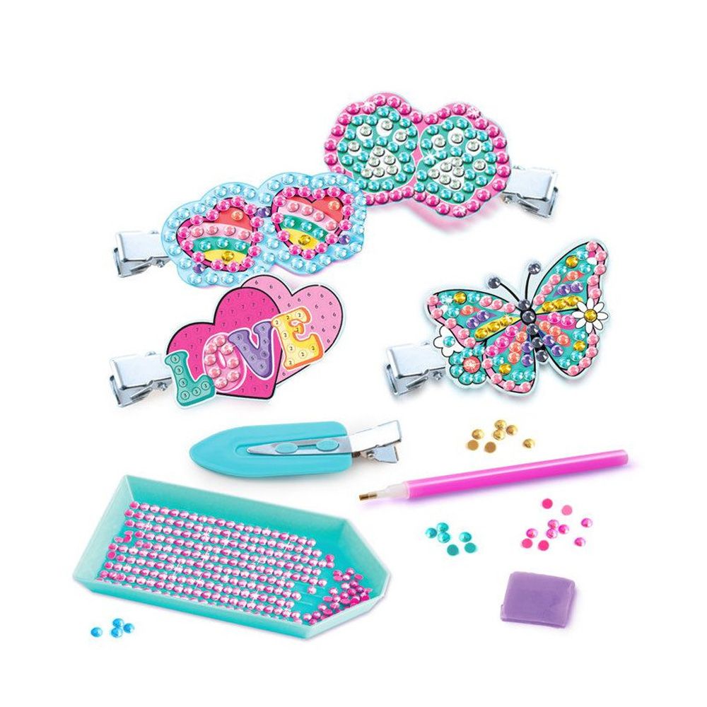 Set de creat 8 agrafe de par, Style 4 Ever, Diamond Art | Noriel