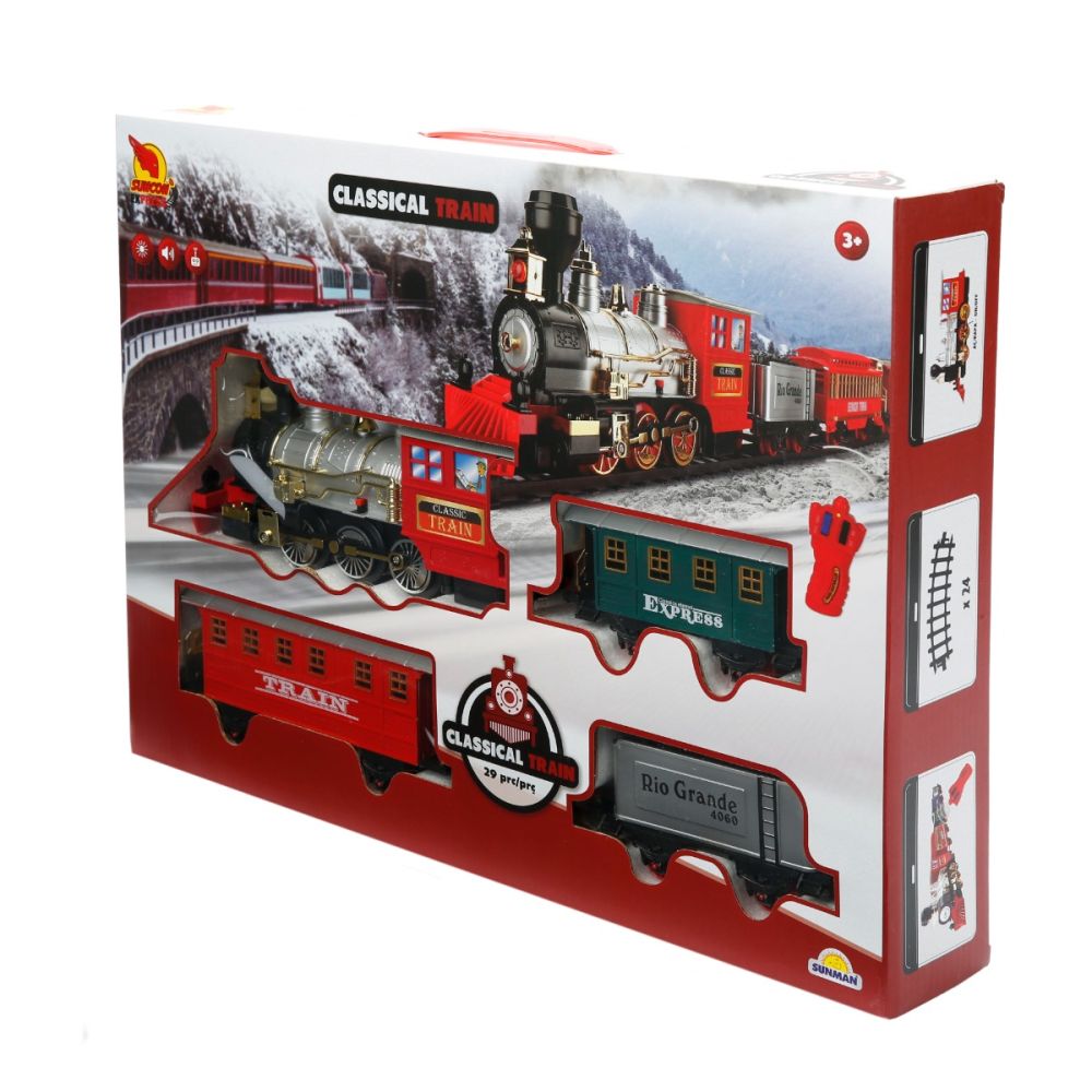 Trenulet cu lumini si sunete, Suncon, Classical Train, 29 piese | Noriel