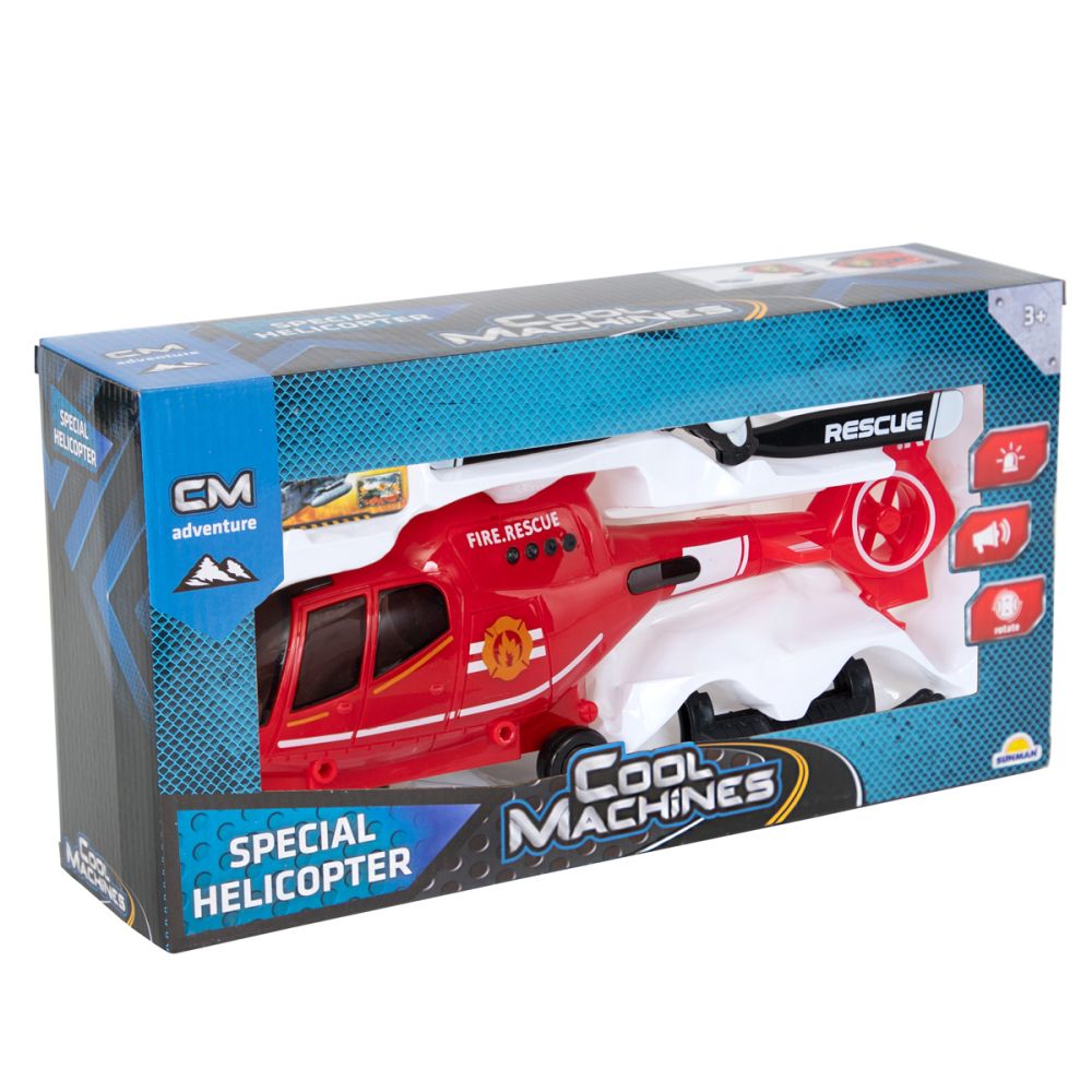 Elicopter de pompieri cu sunete si lumini, Cool Machines | Noriel