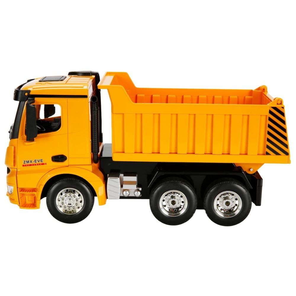 Basculanta cu telecomanda si lumini, Suncon, 9 CH Dump Truck, 1:18 | Noriel