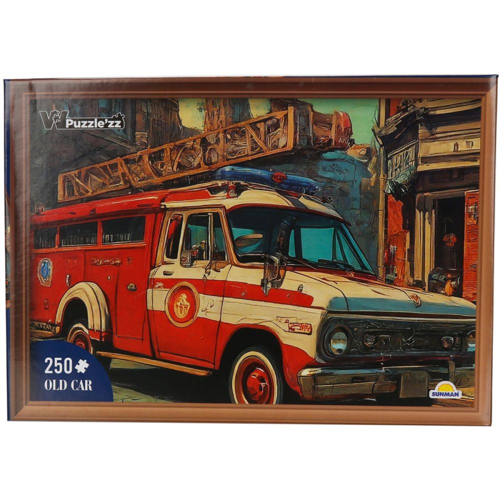 Puzzle Witty Puzzlezz, Masina de pompieri 250 piese | Noriel