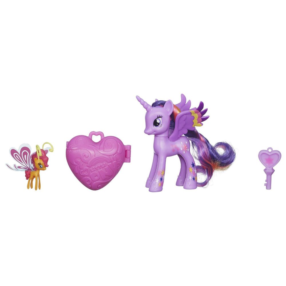 Set figurine My Little Pony Twilight Sparkle cu Mini-zana Sunset ...