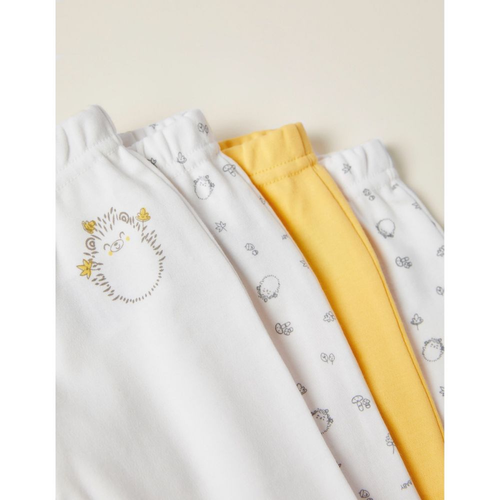 Set 4 pantaloni din bumbac pentru nou nascuti, Zippy, Hedgehog | Noriel
