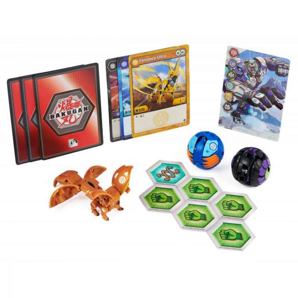 Set Bakugan Geogan Rising, Starter Pack, Fenneca ultra, Falcron ...