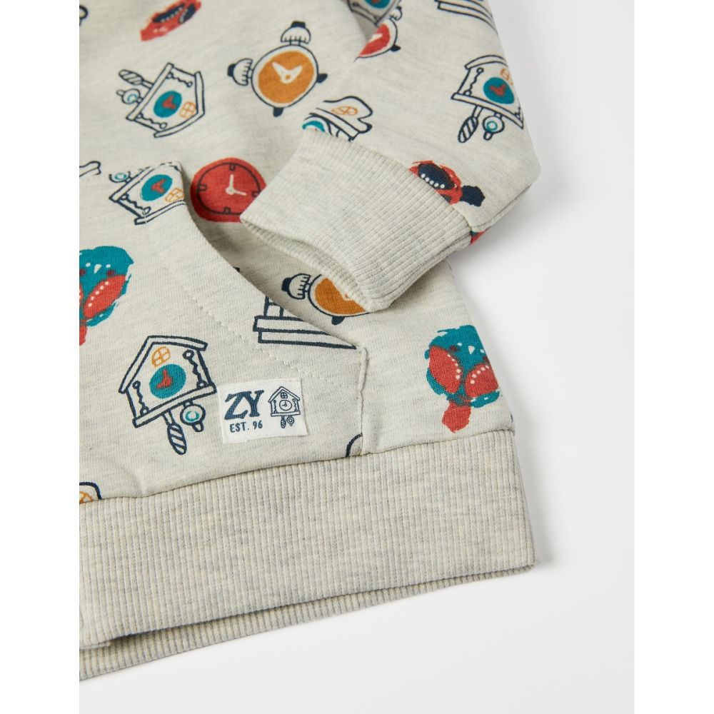 Set hanorac cu gluga si pantaloni lungi pentru bebelusi, Zippy, Cuckoo ...