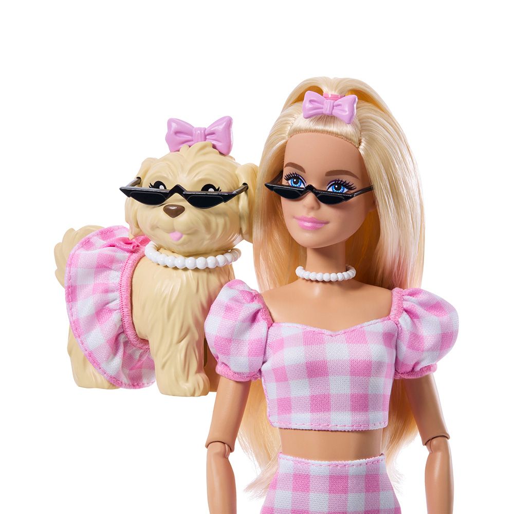 Papusa cu catel si tinute roz, Barbie, Twinning Looks, JFP36 | Noriel
