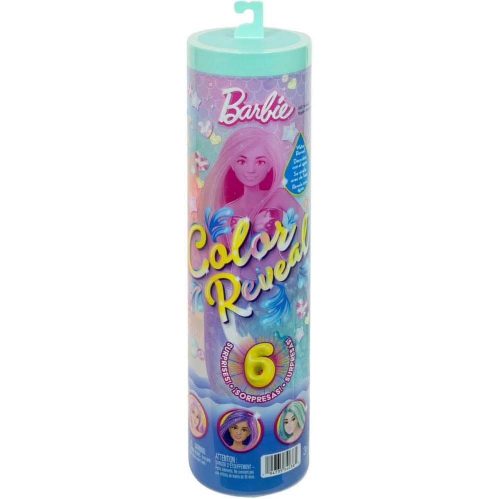 Papusa sirena, Barbie, Color Reveal, JMW61 | Noriel