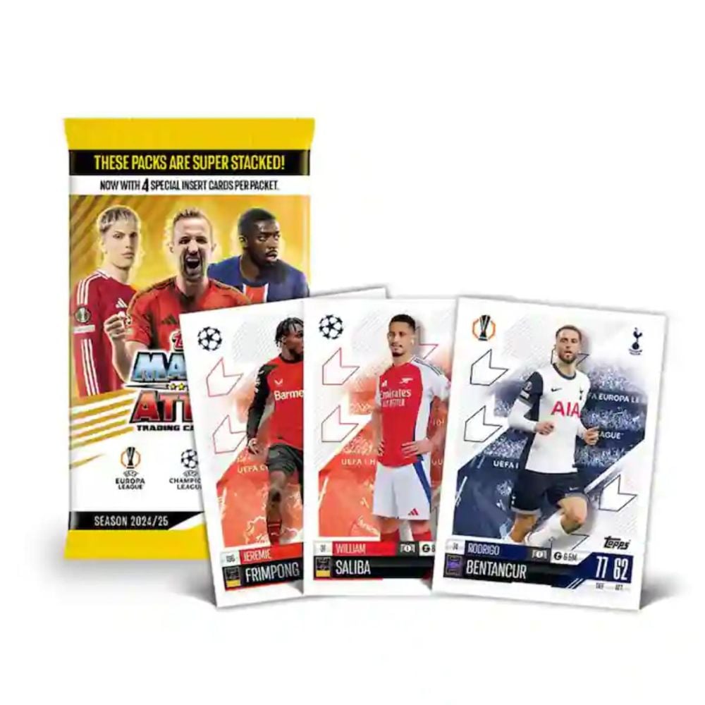 Set 12 cartonase cu jucatori, Topps, UEFA Match Attax 2024-2025 | Noriel