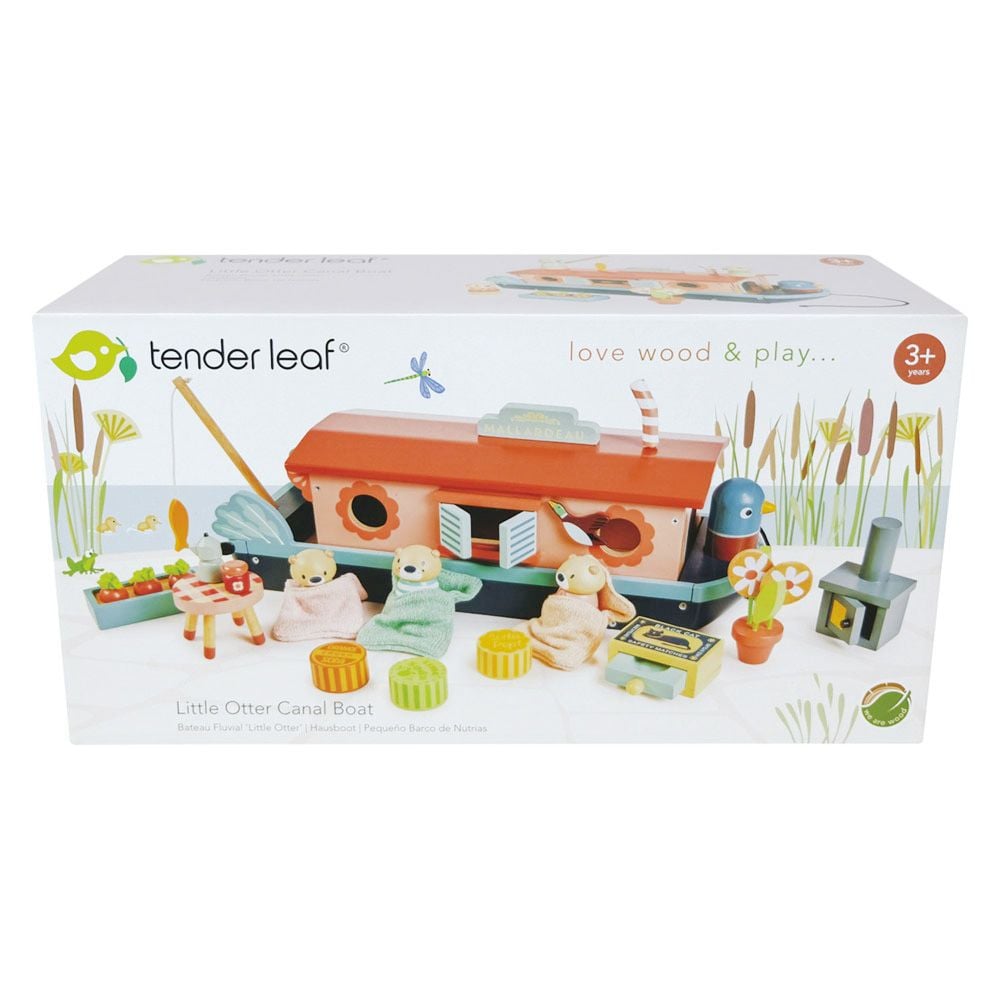 Barca familiei de vidre din lemn premium, Tender Leaf Toys | Noriel
