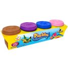 Plastelino - Pasta de modelat Tutti Frutti (4 culori) | Noriel
